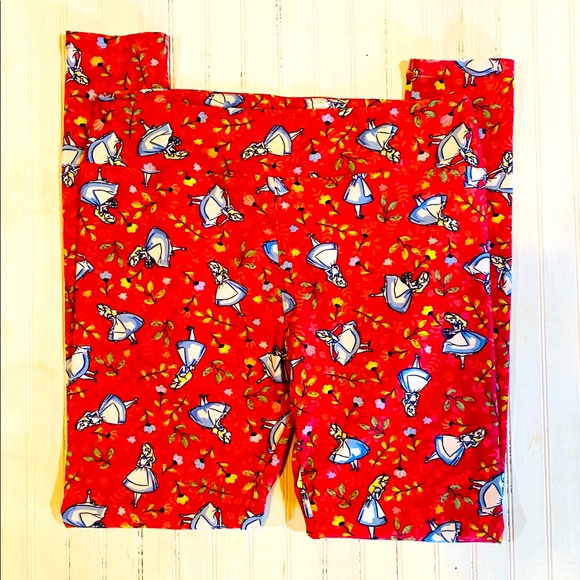 LuLaRoe | Pants & Jumpsuits | Alice In Wonderland Lularoe Leggings ...
